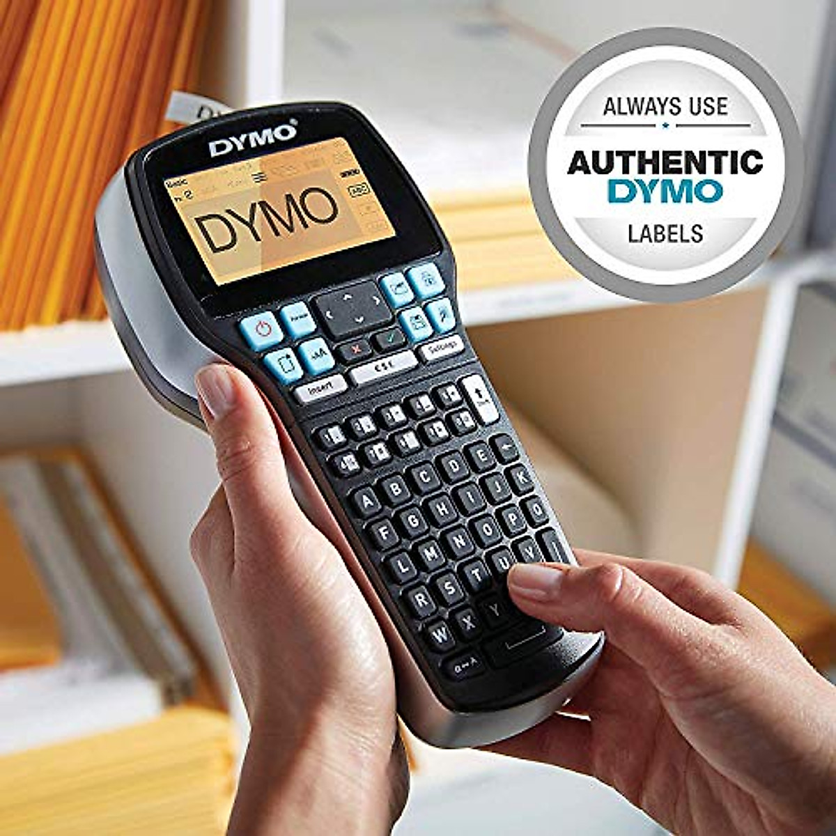 Dymo LabelManager 420P High Performance Rechargeable Portable Label Maker Kit, ABC Keyboard with 4 Rolls of D1 Labels & Carrying Case