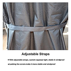 F&J Outdoors Waterproof Grill Cover, 52x24x48 inches UV Resistant Anti-Fading Heavy Duty Fabric BBQ Barbecue Covers Fit 2-4 Burner Gas Grills, Black