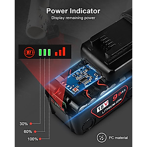 Aoasur 9.0Ah Replacement for Milwaukee 18v Battery (2-Pack)