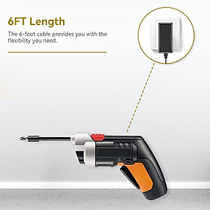 Omilik 5V UL AC Adapter for Worx WX255L WX255L.2 WX255 WX255.1 SD Slide Driver WX253 WX253.1 WX254L WX252 WX252L Worx 4V Cordless Drill Screwdriver Works SD & XTD Driver Worx Zip Snip WX081L WX08IL