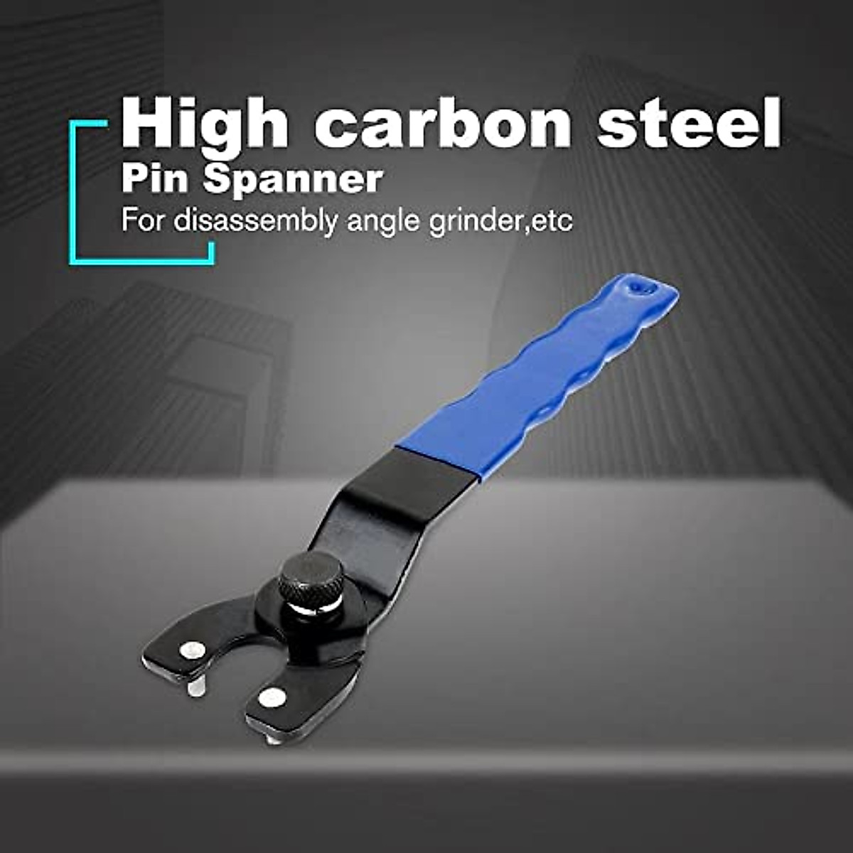 Adjustable Grinder Spanner Wrench (Pack of 2) Compatible with Ma-kita Bo-sch Angle Grinder (10-30mm) Universal Lock-Nut Pin Wrench SEWA20