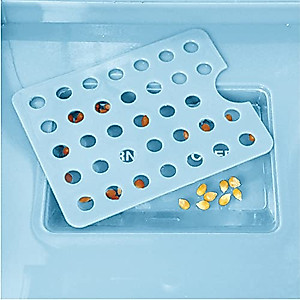 West Bend Stir Crazy Movie Theater Popcorn Popper, Gourmet Popcorn Maker Machine with Nonstick Popcorn Kettle, Measuring Tool and Popcorn Scoop for Popcorn Machine, 4 Qt., Blue