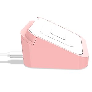 Dock Compatible with Square Reader 2nd Generation, Square Card Reader Stand Holder, Anti-Sleep Button, One Click to Turn On, Pink.