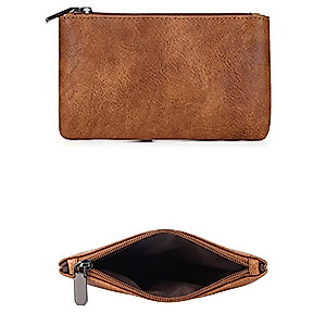 HKCLUF Backpack Purse for Women Vegan Leather Travel Backpack Multipurpose Design Convertible Satchel Bag Handbag and Purse 2Pcs Pack Backpack with Tassel(Brown)