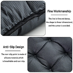 RUNLAIKEJI One-Piece Office Chair Cushion,Thickened and Soft Chair Cushion,Non Slip seat Cushion,Desk Chair Cushion with tie,Office Chair Cushions for Back,Suitable for Home and Office use