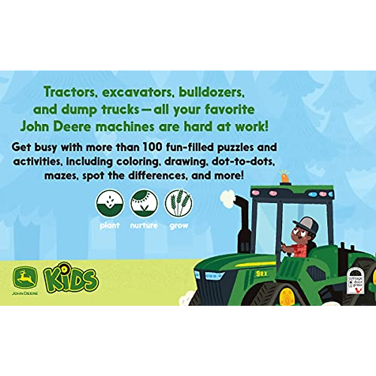 John Deere Kids: Mega Machines Tractor and Truck Puzzles, Mazes & Coloring Activity Book for Boys 4-8, More than 100 Activities