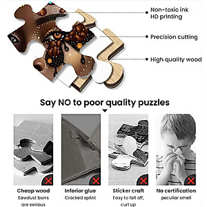 1000 Pieces Adult Wooden Puzzle African Woman Art Display Pattern DIY Puzzle Home Decoration for Friends…