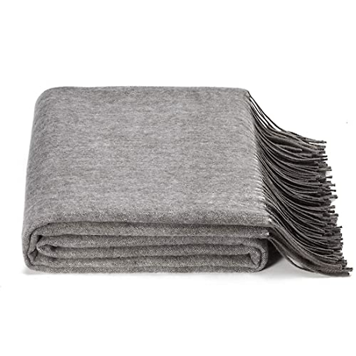spencer & whitney Bed Throws Wool Throw Blanket Grey Wool Blanket 70% Wool 30% Viscose Shawl Warp Twin Lightweight Throw Blanket for Bed Couch