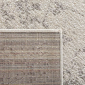 SAFAVIEH Adirondack Collection 8' x 10' Ivory / Silver ADR109C Oriental Distressed Non-Shedding Living Room Bedroom Dining Home Office Area Rug