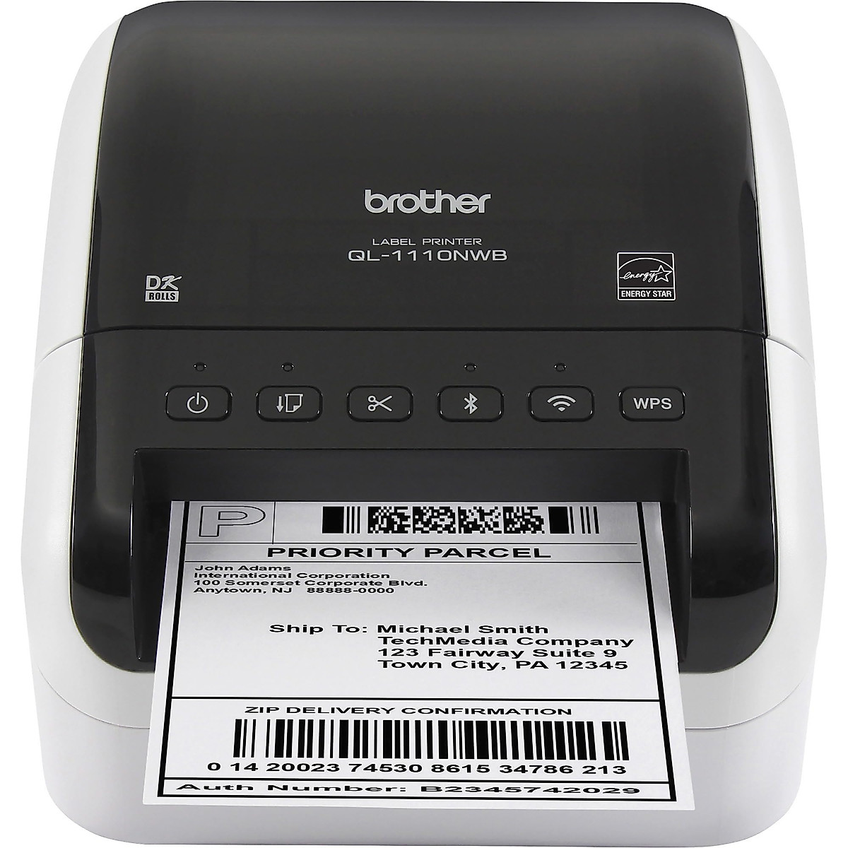 Brother QL-1110NWB Wide Format, Postage and Barcode Professional Thermal Label Printer with Wireless Connectivity
