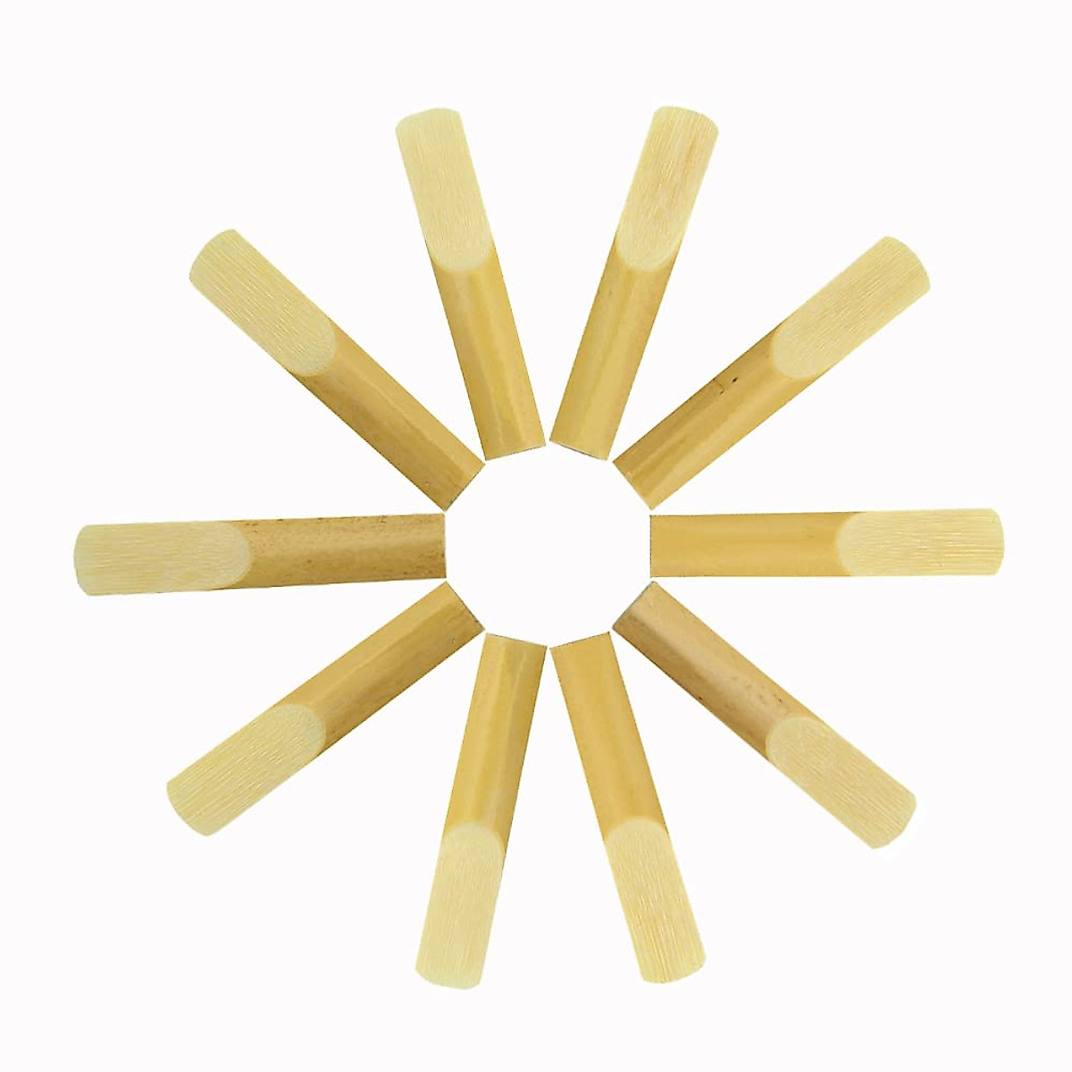 ACCOCO 10pcs Clarinet Traditional Reeds, Bb Strength 2.5, With Storage Box