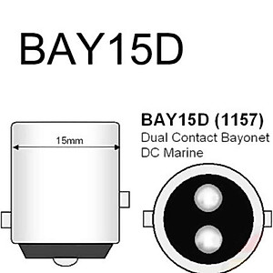 2Pcs BAY15D 1157 1016 1076 1130 P21/5W Car Bulb 1157 LED Socket LED Bulb Light Lamp Socket Adapter Extension Wire 1157 Socket Car Light Bulb Adapter Plug BAY15D Adapter BAY15D Socket