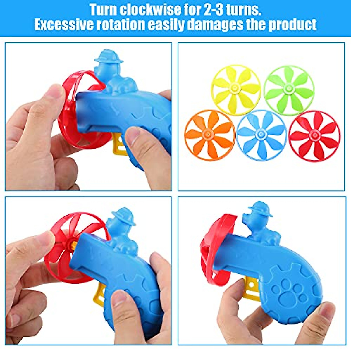15 Pieces Cat Fetch Toys Colorful Flying Propellers Cat Chasing Flying Propeller Cat Playing Toy for Interactive, Exercising, Training, Hunting, Chasing, Batting, 5 Colors