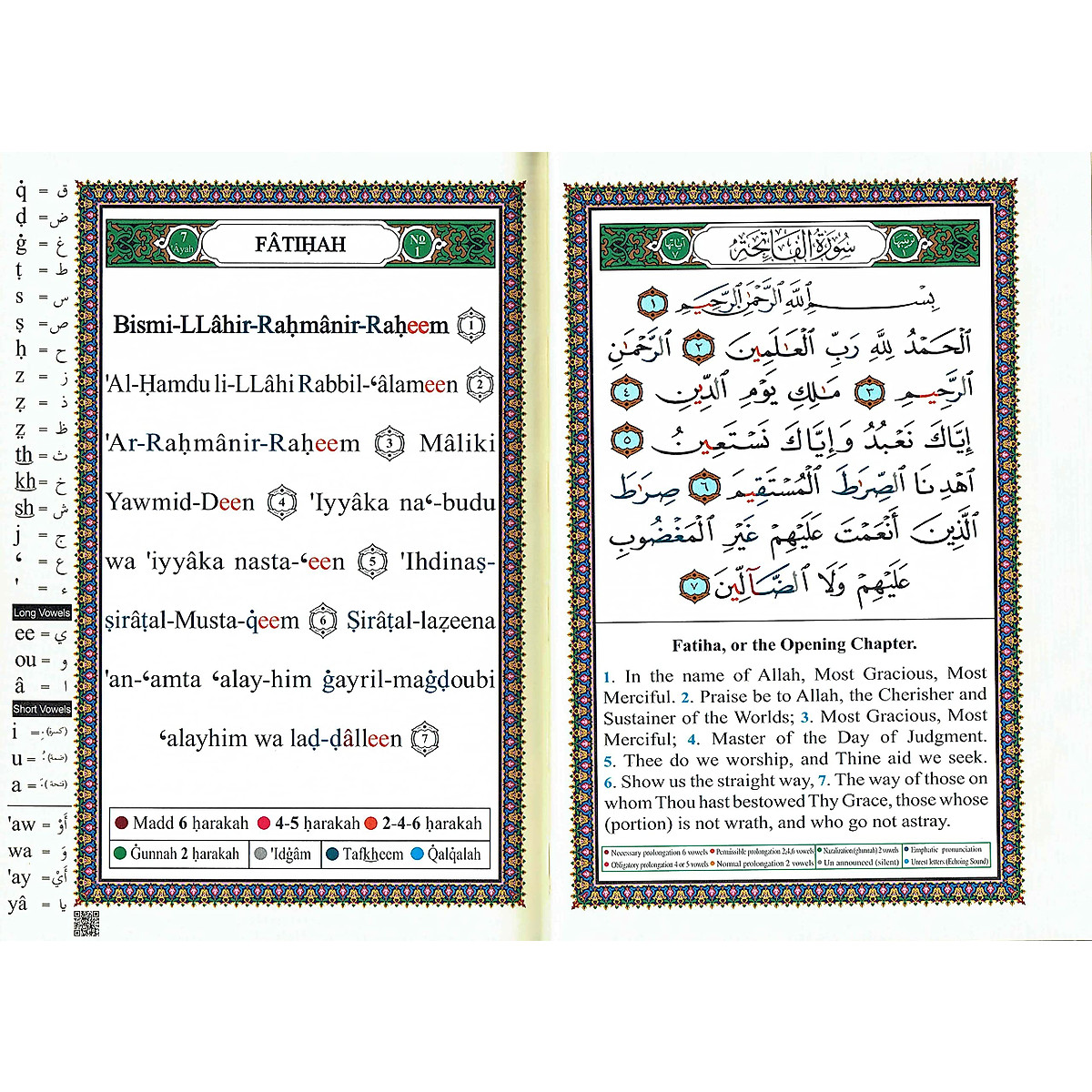 New Edition Tajweed Qur'an With Meaning Translation and Transliteration in English (Arabic and English) - Hardcover Assorted Colors