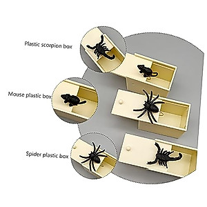 Amosfun Halloween Toy 3 Pcs Box Halloween Manipulative Props Kid Toy Kid Gifts Halloween Props Spider Surprise Secret Money Box Kids Prank Boxes Kids Joke Toy