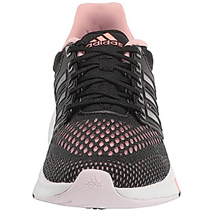 adidas Women's EQ21 Running Shoe, Core Black/Grey Six/Wonder Mauve, 8