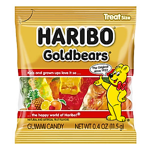 HARIBO Gold Bears, 22.8 Oz, Tub Of 54 Packs