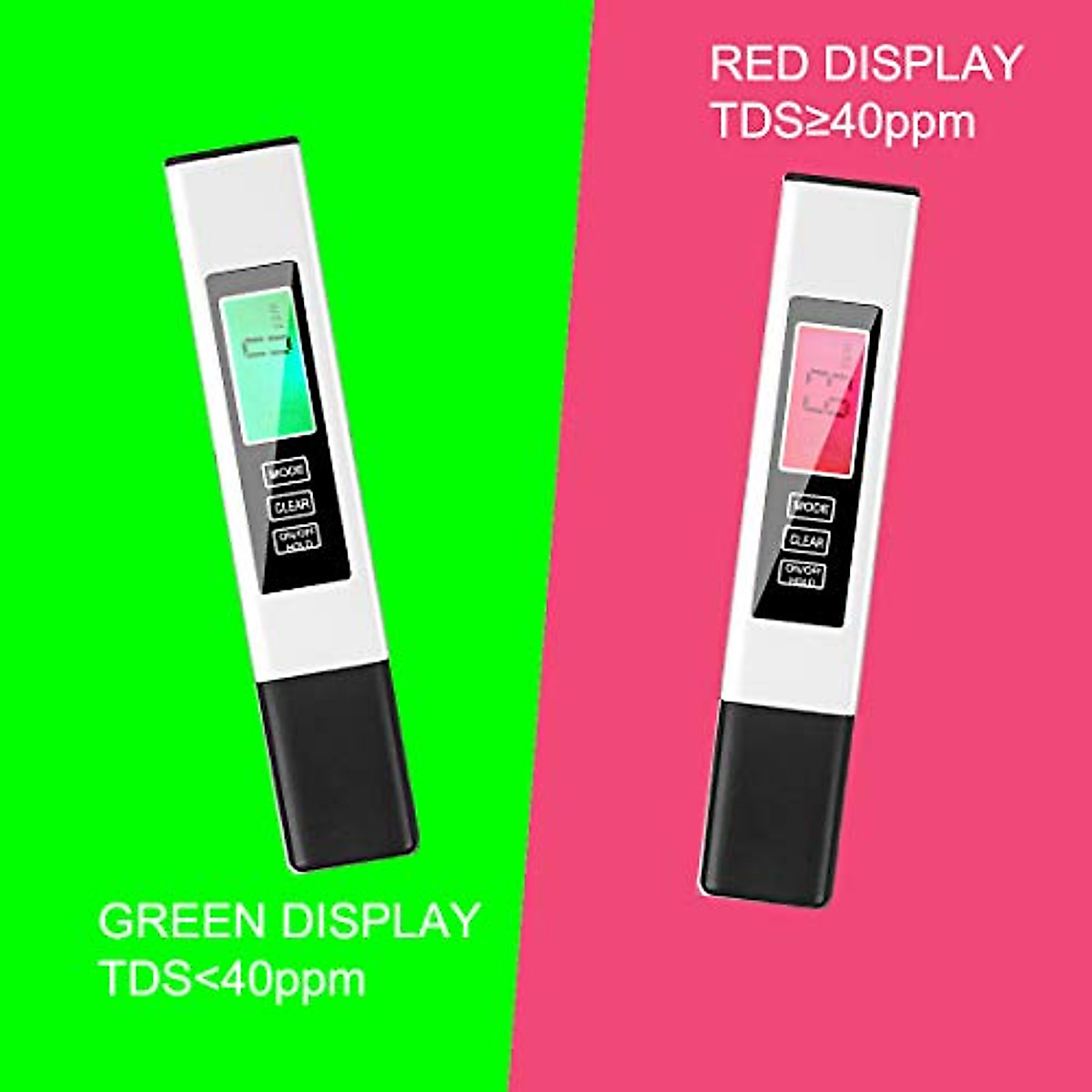 TDS Meter,Accurate and Reliable,Water Testing Kits for Drinking Water,Professional Water Meter,TDS, EC & Temp Meter 3 in 1(White)