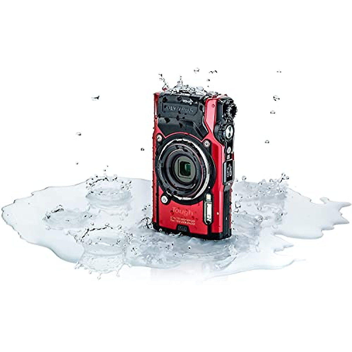 Olympus Tough TG-6 Waterproof Camera, RED - Expo Premium Accessories Bundle