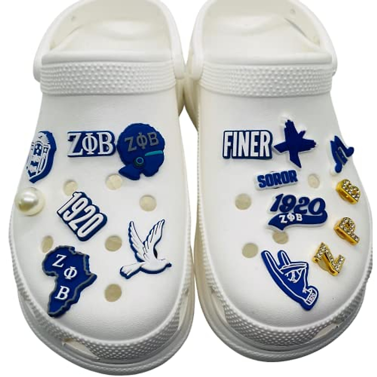 16 PCS ZETA PHI BETA ZPB SO SWEET FINER SHOE CHARMS