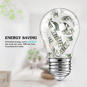 TOBUSA 12-Pack Dimmable A15 LED Bulbs 60W Incandescent Equivalent, 6W 5000K Daylight Edison Globe Bulb, 600LM Vintage Ceiling Fan Light Bulbs, E26 Medium Base, AC 120V