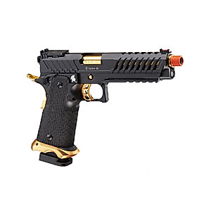 Lancer Tactical Knightshade Hi-Capa Gas Blowback Full Metal Airsoft Pistol-330 FPS