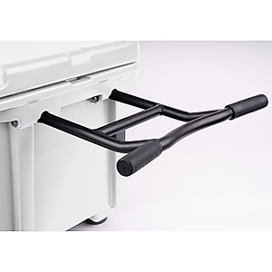 ORCA 65-Quart Insulated Rolling Cooler with Wheels and Pull Handle, White, Rugged, Sturdy for Beach, Camping, Fishing, Travel, Road Trip, Hunting