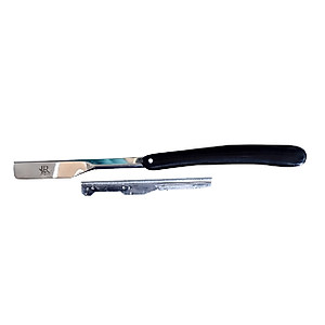 Barber Straight razor Salon Shaving Razor SHAVETTE RASOI RASOIRS 10 BLADES (BLACK)