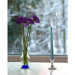 Hyoola Tall Taper Candles - 12 Inch Sage Green Unscented Dripless Taper Candles - 10 Hour Burn Time - 12 Pack