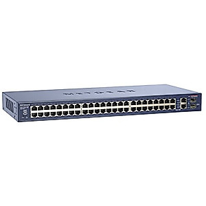 ProSafe 48-Port 10/100 Smart Switch with 2 Gigabit Ports