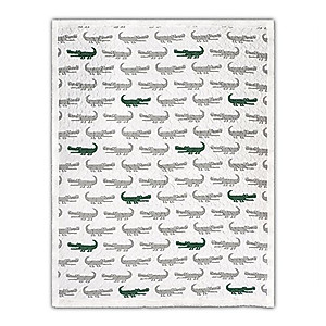 Lush Decor Lush Décor Alligator Sherpa Throw, 60" x 50", Gray/Green