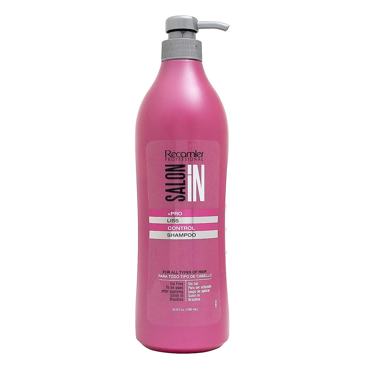 RECAMIER Anti Frizz Shampoo Liss Conditioner Detangler Set | Champu y Acondicionador Pack 33.3 OZ