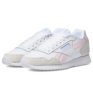Reebok Women's Glide Sneaker, White/Pure Grey/Porcelain Pink, 10.5