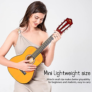 BESYOU Acoustic guitar children's guitar Includes Stand, Gig Bag, Tuner, entry practice guitar 30 -inch student beginner set with a guitar rack with a guitar rack…