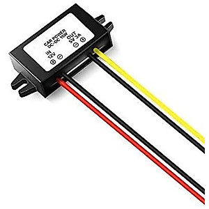 Magnolora 4 Pack Car LED Display Power Supply 12V to 5V 3A DC/DC Buck Converter Module