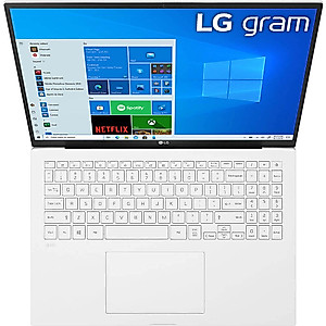 LG Gram 16Z90P - 16" WQXGA (2560x1600) Ultra-Lightweight Laptop, Intel evo with 11th gen CORE i5 1135G7 CPU , 8GB RAM, 256GB SSD, Alexa Built-in, 22 Hours Battery, Thunderbolt 4, White – 2021