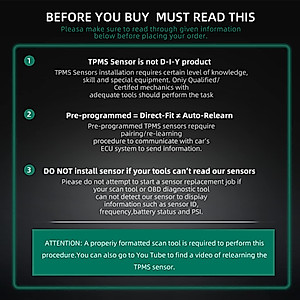 CDWTPS TPMS Sensor for Toyota,4pcs 315MHz Tire Pressure Monitor System 4-Pack for 08-17 Toyota Sequoia Tundra,07-20 Toyota Sienna Replace# 426070C070 4260708010 426070C050 426070C080