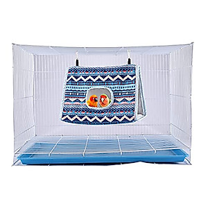 Filhome Bird Nest Snuggle Hut, Parrot House Bed Bird Hanging Hammock Tent Toy