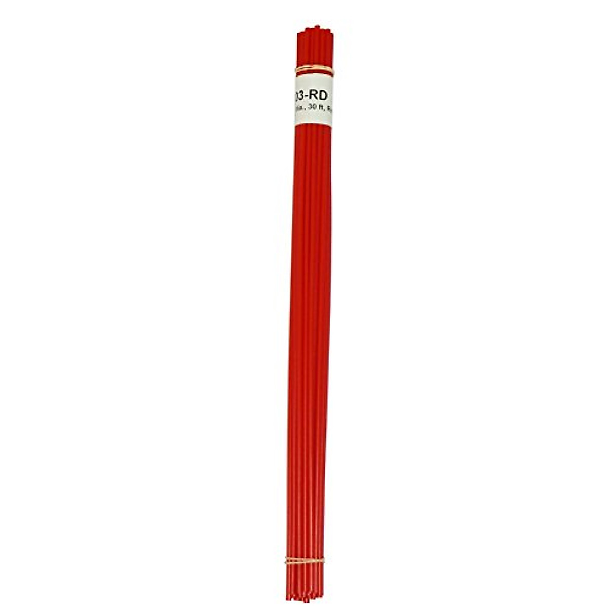 Polyethylene (LDPE) Plastic Welding Rod, 1/8" Diameter, 30 Ft, Red