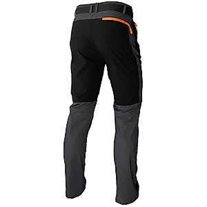 Kuseeker Mens Stretch Work Hiking Pants Quick Dry Lightweight Waterproof Outdoor Travel Climbing Fishing Pants Gray 38