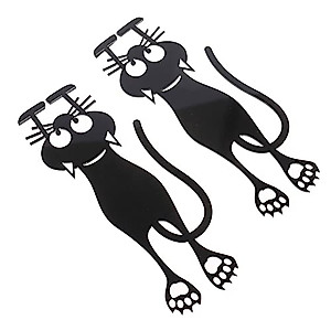 Animal Bookmark, Black Cat Bookmark, Lightweight Pagination Mark Book Decoration, Cartoon Book Clip Book Folder Stationery