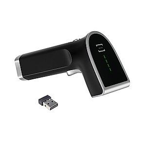 Wireless QR 2D Barcode Scanner Handheld USB Wired Bar Code Reader Support Paper and Screen Compatible with Windows Android Mac Manual/Continuous/Auto-Induction Trigger Scanning for Supermarket