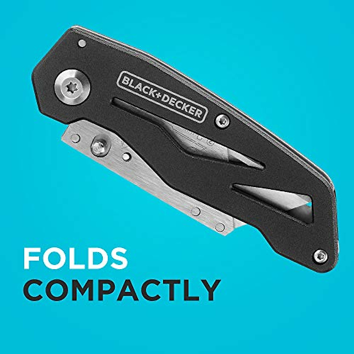 BLACK+DECKER Utility Knife, Folding, 2 Pack (BDHT10001)