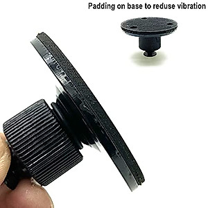 ELD Industrial Metal Constructed Flange Drill Mount for All AMPS Hole Pattern for SiriusXＭ ICOM IC 207 703 706 2730 2800 7000 HAM CB Radio & Garmn ZUMO XT Rugged GPS w/Vibrations Reduce Shock pad