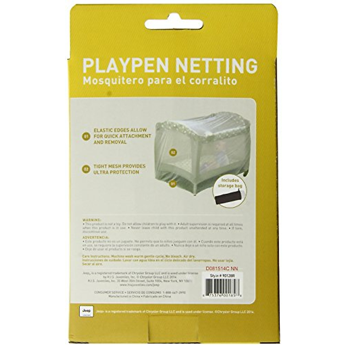 Jeep Universal Size Pack N Play Mosquito Net Tent, White