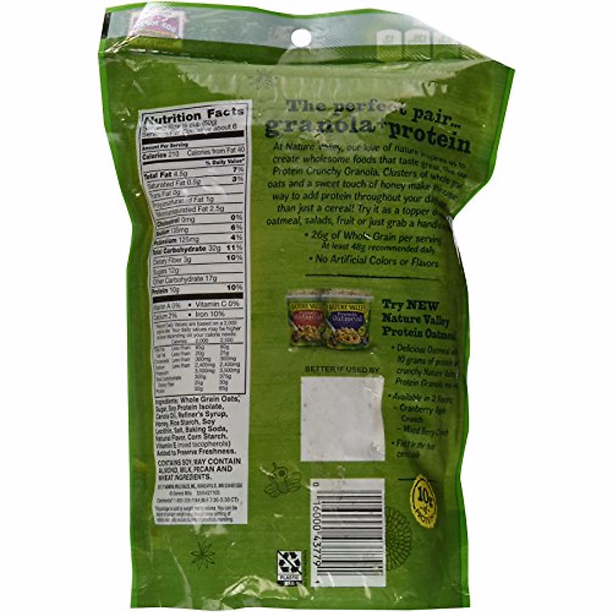 Nature Valley Protein Crunchy Granola Oats 'n Honey 11oz (311g)