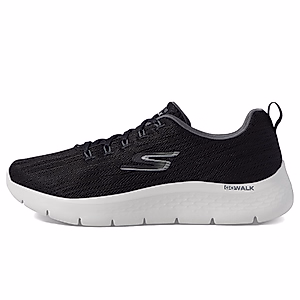Skechers Men's Gowalk Flex-Athletic Workout Walking Shoes with Air Cooled Foam Sneakers, Black/Grey 2, 9.5