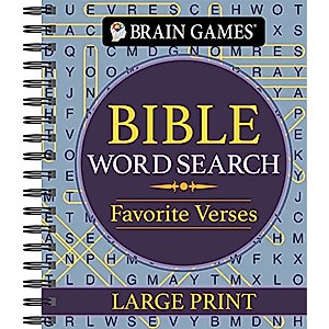 Brain Games - Bible Word Search: Favorite Verses - Large Print (Brain Games Large Print)