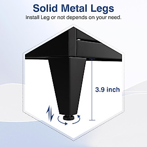 LISSIMO Metal Storage Cabinet,Home Office Cabinet with Doors and Adjustable Shelves,Locking Cabinet with Adjustabl Leg Levelers Assembly Required(Black)