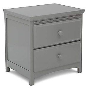 Delta Children Emerson Nightstand, Greenguard Gold Certified, Grey
